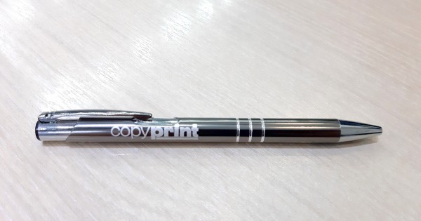 Pix metalic argintiu gravat